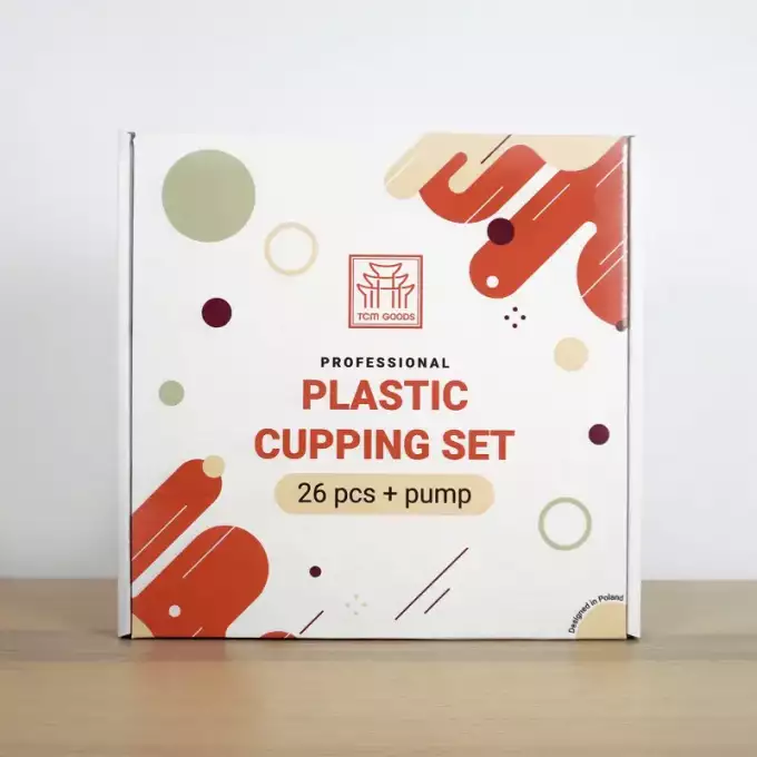 Zestaw bezogniowych baniek plastikowych TCM Goods - 26 sztuk + pompka ...